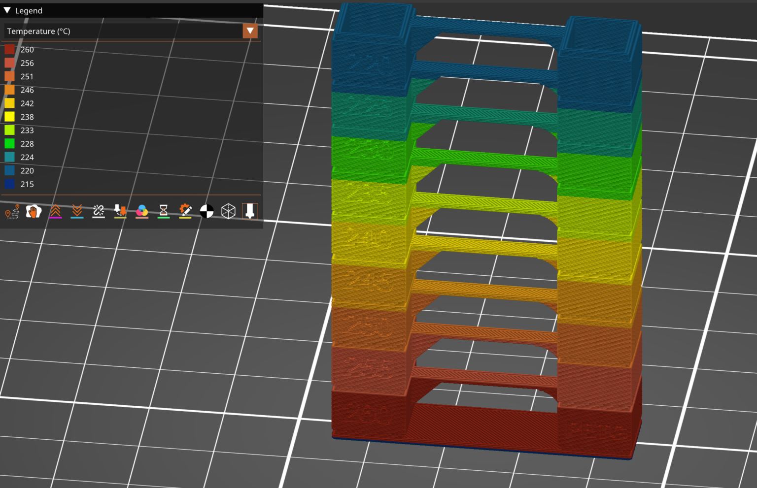 自定义Gcode设置不同层高温度 - MX RESEARCH